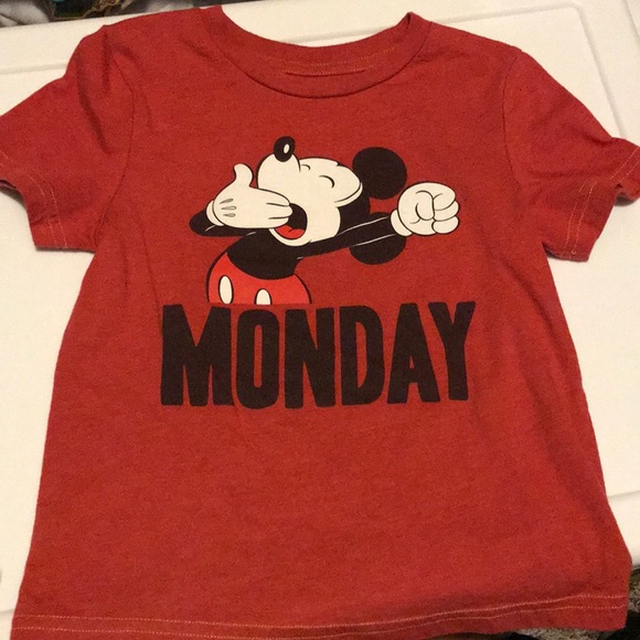 Shirts & Tops | Disney Mickey Monday Yawn Tee Boys | Poshmark